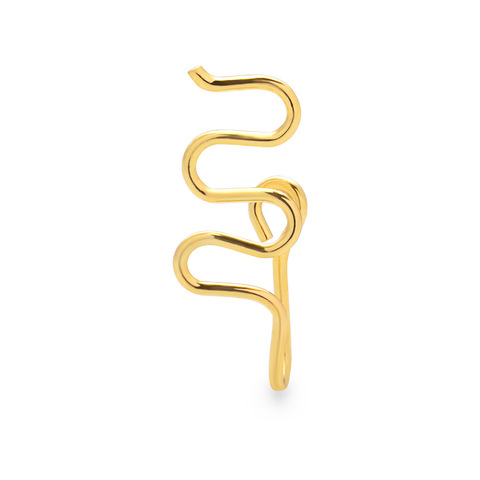 Buy Nuoro African Nose Cuff Non Piercing Gold Clip On Nose Ring Bending ...