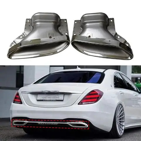 Buy Qsf Genuine S450 W222 Rear Exhaust Tail Pipe Tip 2224908302 ...