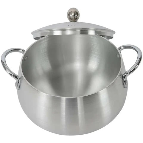 Buy Sanding Belly Shape Pot Set Soup Pot Induction Aluminum Pot Set ...