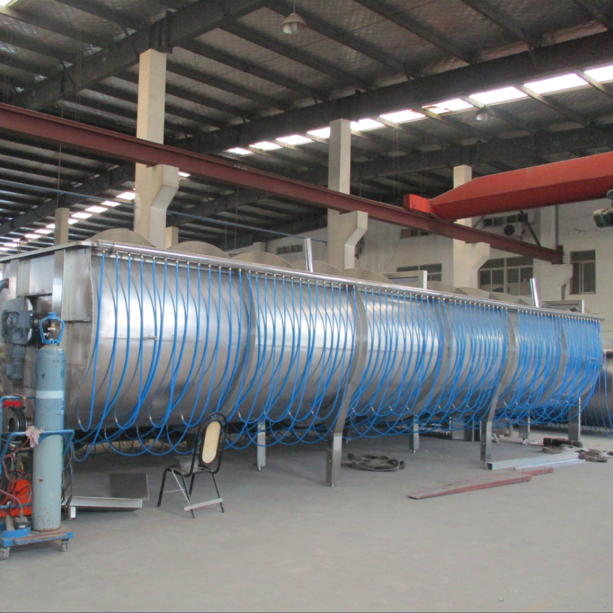 Buy Spiral Chiller For Batch Chicken Feet Viscera Processing In ...