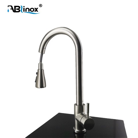 Buy Sus304 Lever Pullout Kitchen Spray Faucet Kitchen Flexible Faucet ...