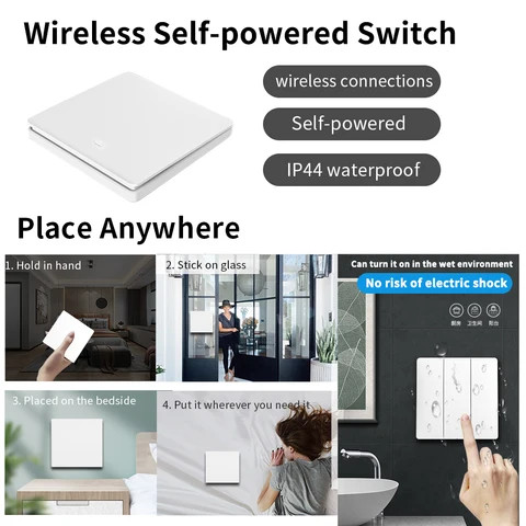 Buy Tidelink Remote Control Wireless Switch Smart Home Automation Wall ...