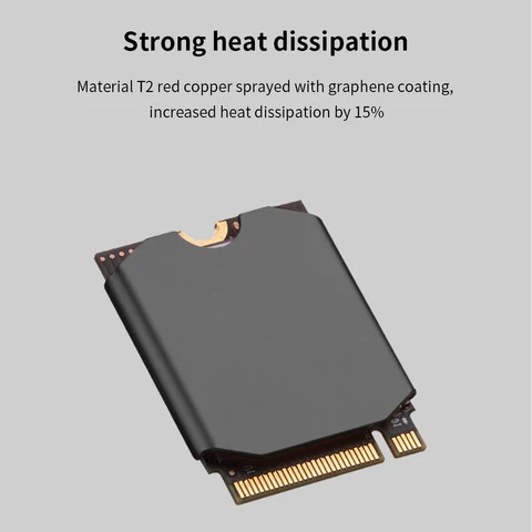 Buy Tishric Graphene M.2 Solid Universal Heatsink Cooler Radiator For ...