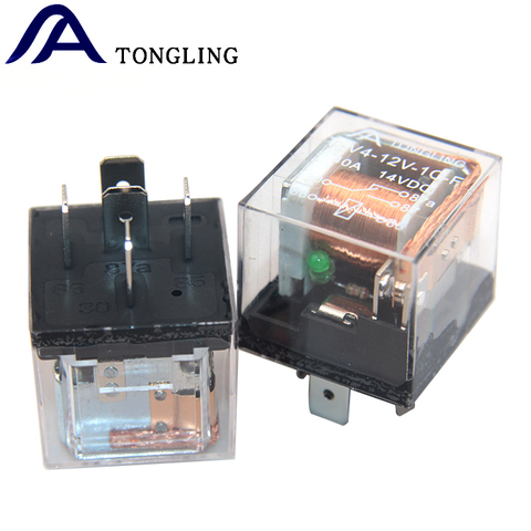 Buy Tlv4 1912 12v 24v 5 Pin 40a Transparent Shell With Led Relays ...