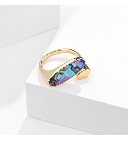 Buy Vianrla 925 Sterling Silver Oval Shape Mother Of Pearl Ring And ...