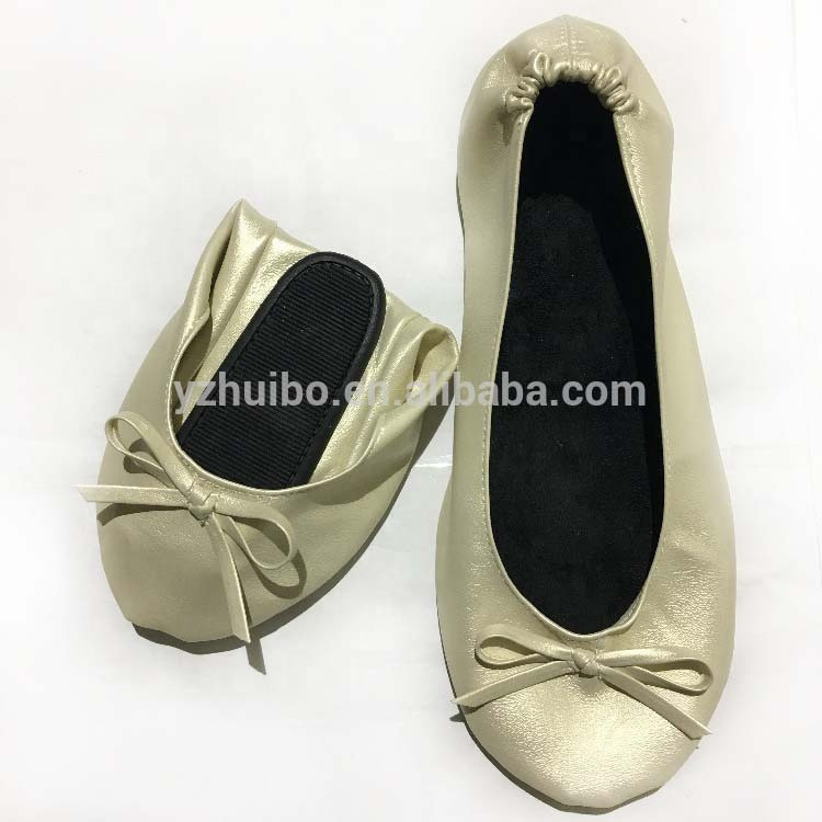 Buy Women Colorful Ballet Flat Foldable Shoes Two Piece Thick Of ...