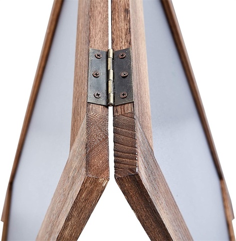 Buy Wooden Chalkboard, Rustic Foldable Wood Black Board, Free Standing ...