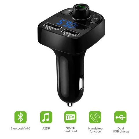 Buy X8 Multifunctional New Steero Radio Car Kit Double Usb Charger ...