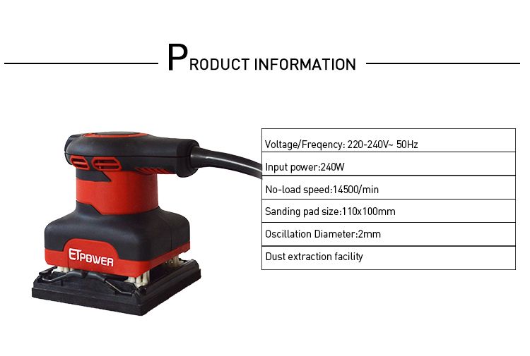 Buy High Strength Electric Palm Sander And Durability Orbital Sander ...