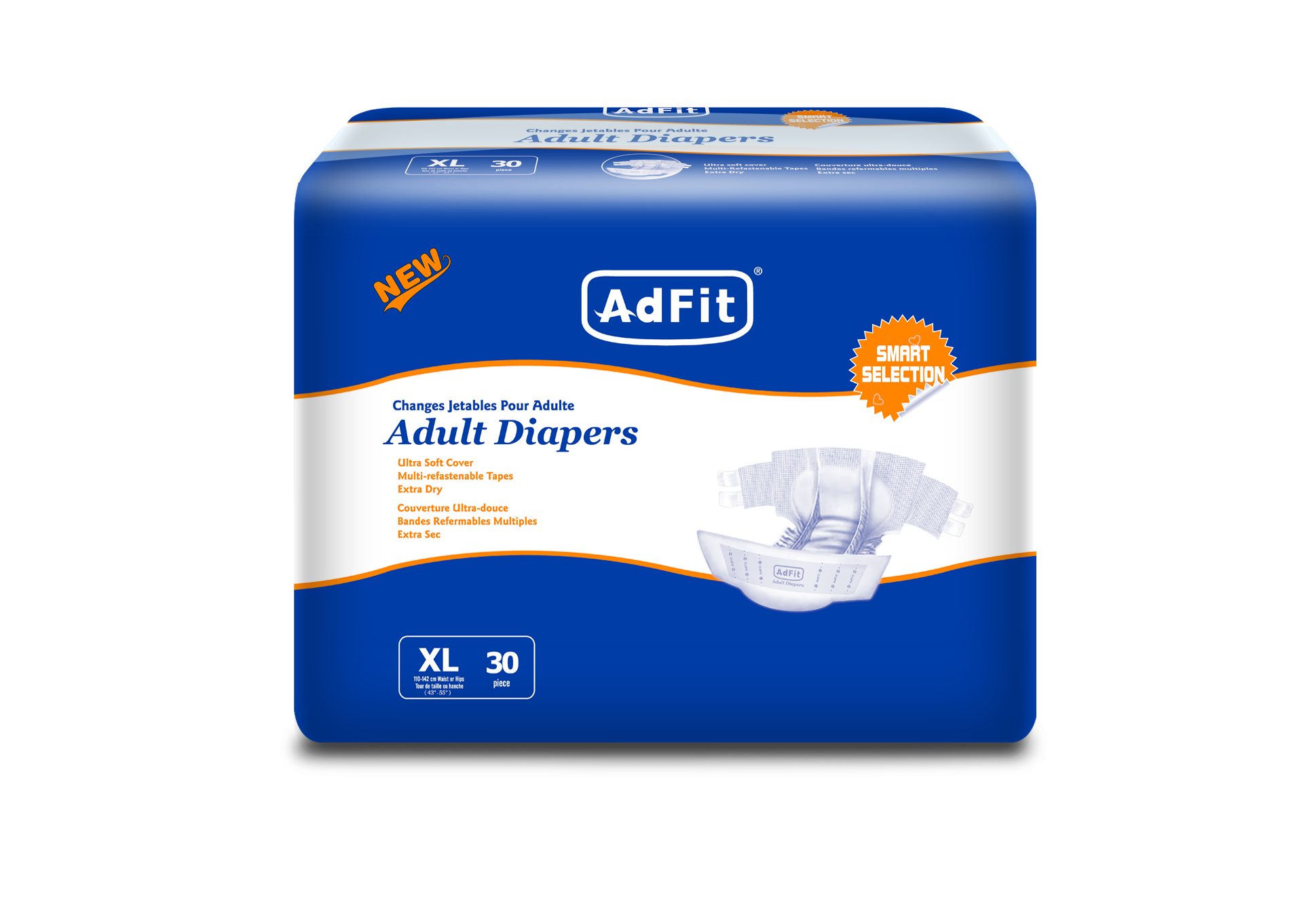 Buy Value Pack Adult Diaper Incontinence Briefs, Regular Absorbency ...