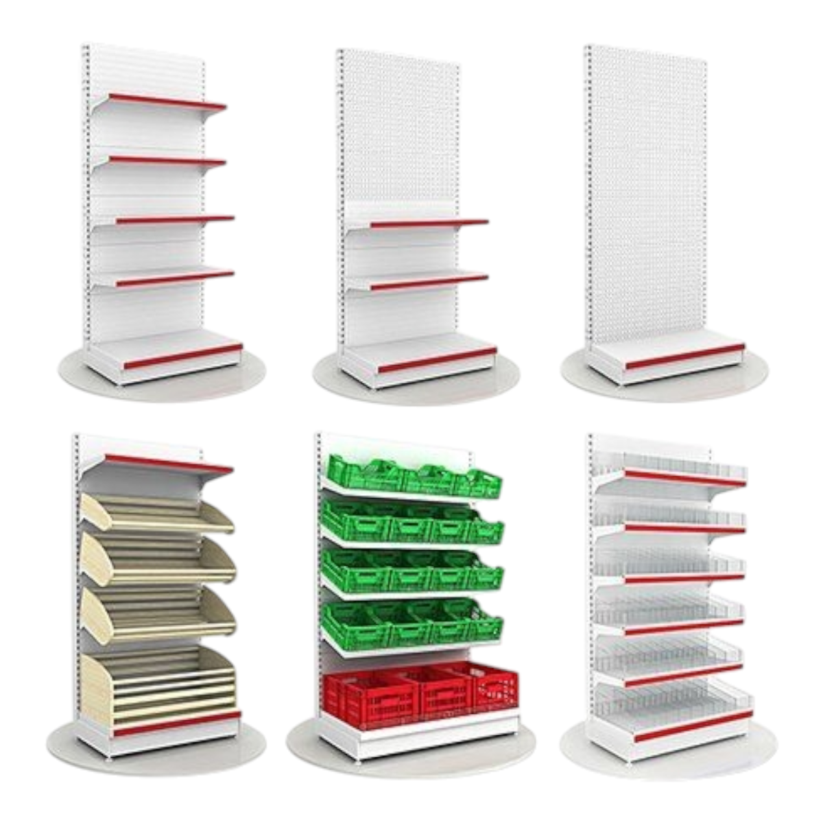 Buy Supermarket Gondola Shelving System | Modular Retail Display Rack ...