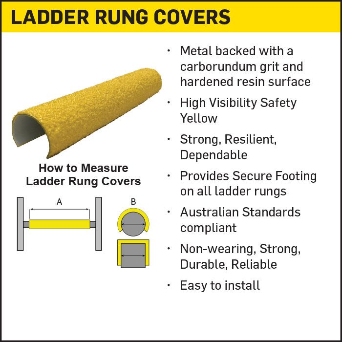 Buy Anti-slip Safety Ladder Rung Cover Class 1 Metal Backed from ...