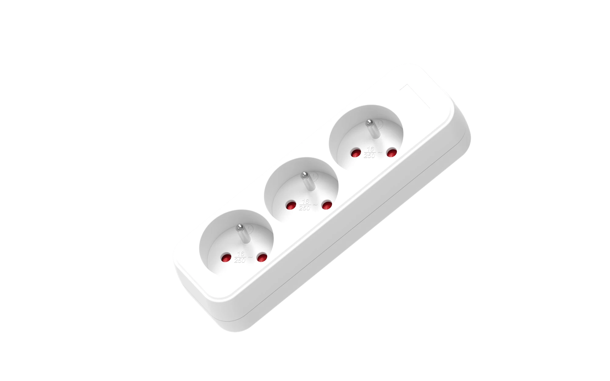 Buy French Standard 3 Way Outlet Extension Socket Power Strip from Cixi ...