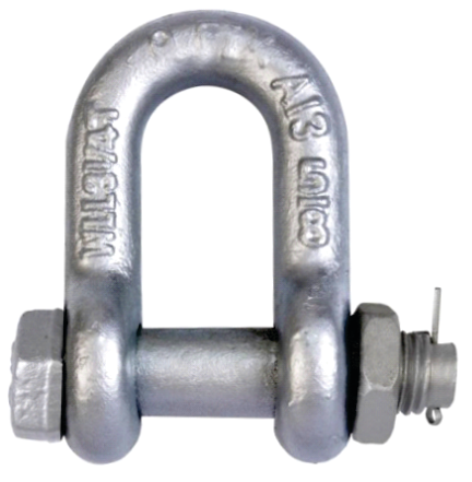 Buy High Grade G 2150 Forged Bolt Type Chain Shackle from Shandong ...