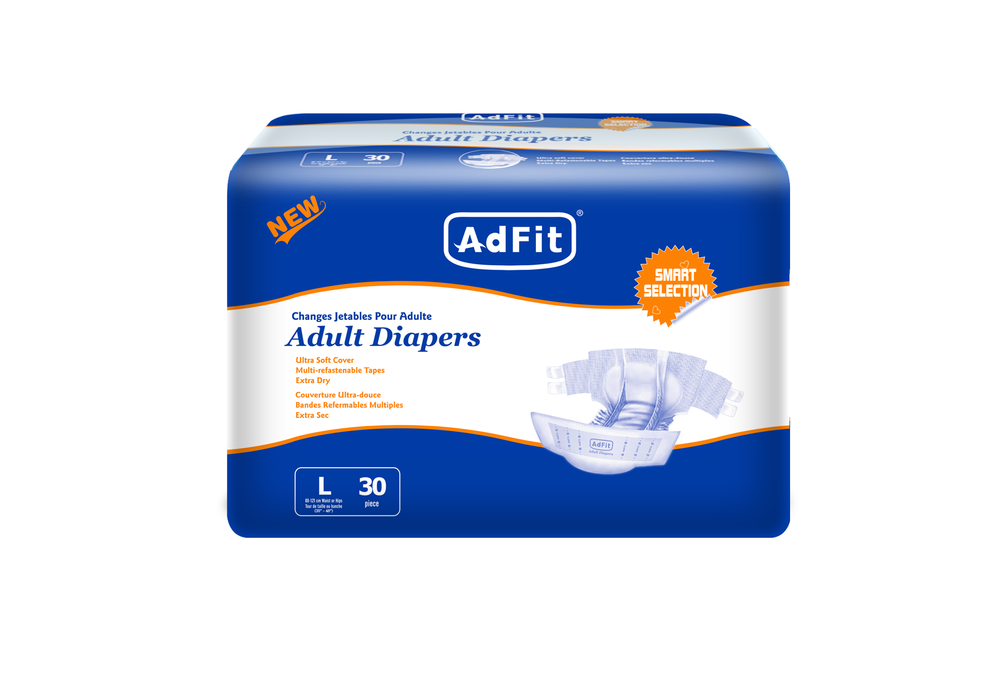 Buy Value Pack Adult Diaper Incontinence Briefs, Regular Absorbency ...