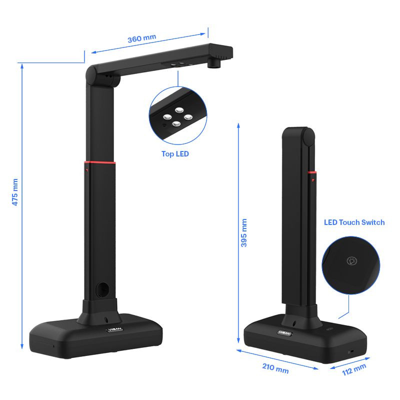 Buy S21 A2 Size Overhead Document Camera, 23mp, Book Scan, Powerful Ocr ...