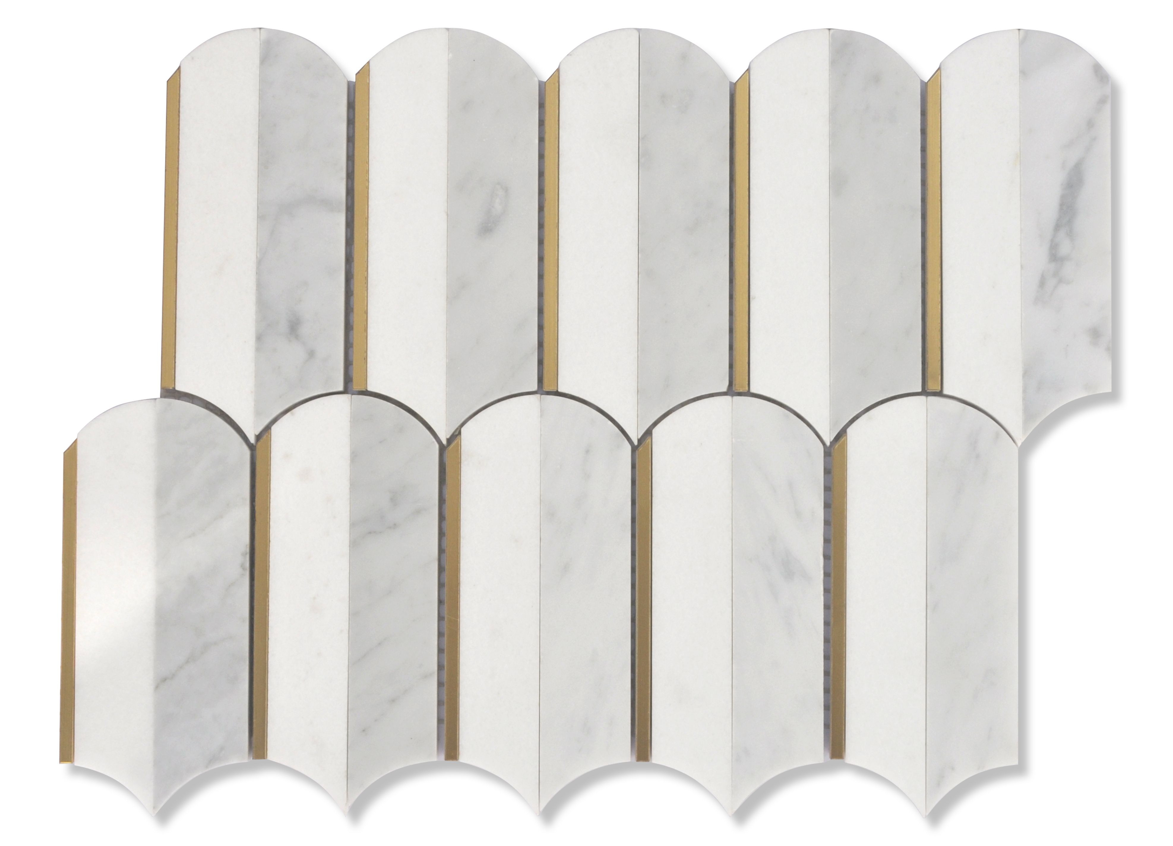 Buy Carrara White Marble Mosaic Tile Arc-whi-01 from FOSHAN TERESA TILE ...