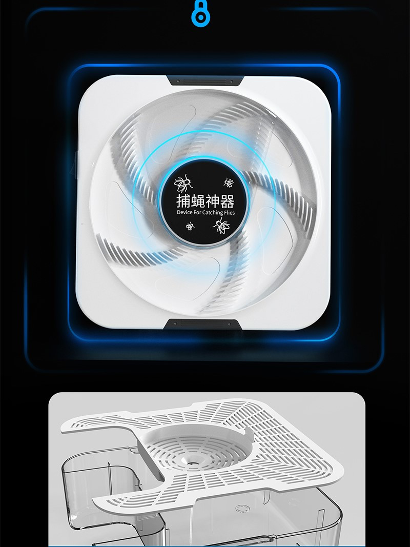 Buy 2021 New Eco-friendly Battery Type Electric Fly Trap Catcher Killer ...