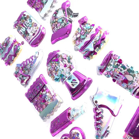 Buy 3d Die Cut Pop Up Transparent Vinyl Pvc Cartoon Shaker Water Easy ...