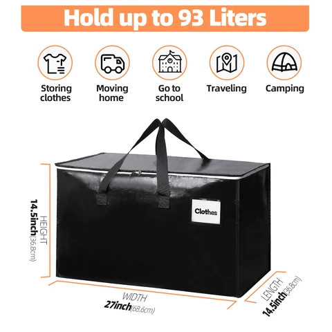 Buy 68.6 X 36.8 X 36.8 Cm Hold Up To 93 Liters Extra Large Durable ...