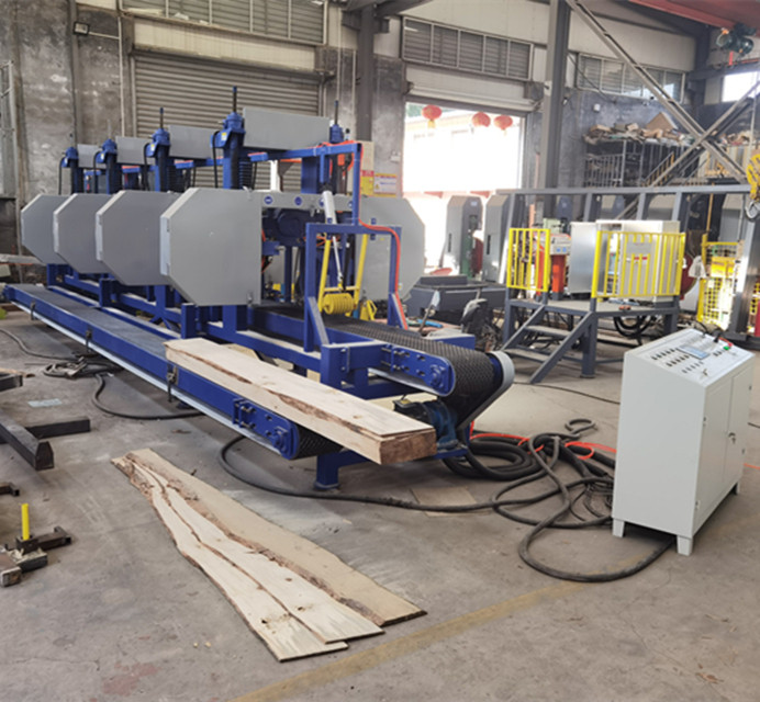 Buy 700mm Saw Wheel Wood Log Cutting Multiple Heads Band Saw Machinery ...