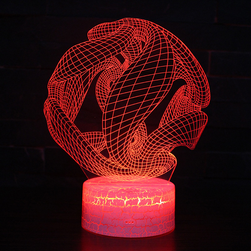 Buy Acrylic 3d Led Light Optical Illusion Lamp Multi-colored 3d ...
