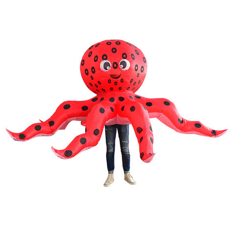 Buy Adult Octopus Inflatable Blow Up Party Costumes Cosplay Suit Animal ...