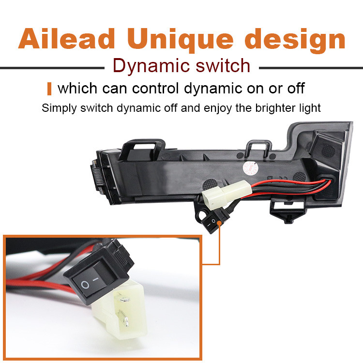 Buy Ailead Unique Design Smoke Lens Led Side Mirror Turn Signal Light ...