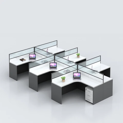 Buy Custom Modern Four-person Desk Staff Workstation Desk Workstation ...