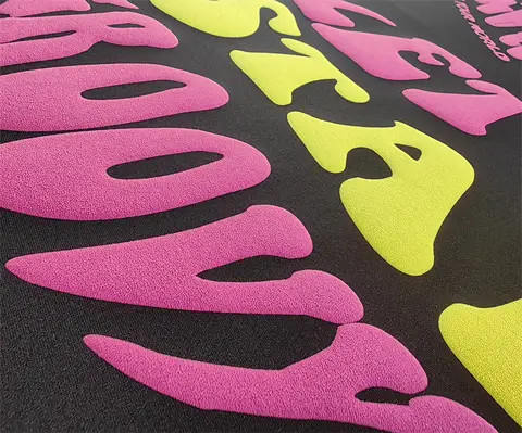 Buy Custom Puff Print Heat Transfer Printing Iron On 3d Puff Print Heat ...