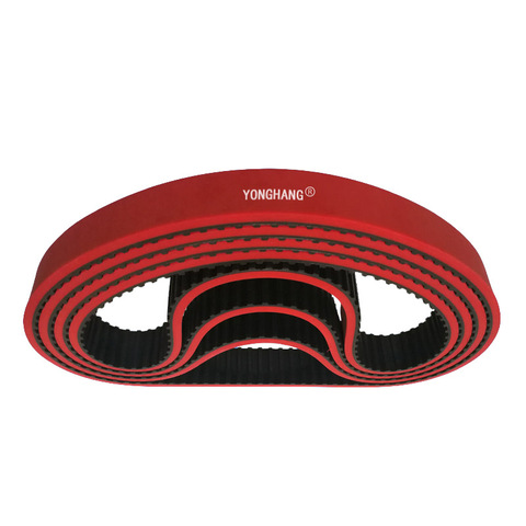 Buy Custom Red Rubber Coated Timing Belt With Toothed Use For Packaging ...