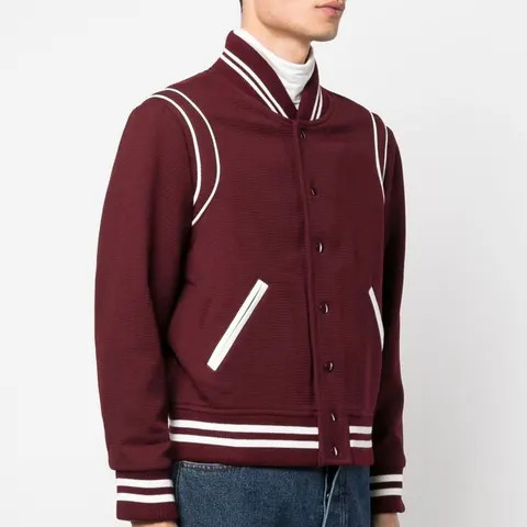 Buy Customizable Plus Size Wool Down Letterman Jacket For Winter ...