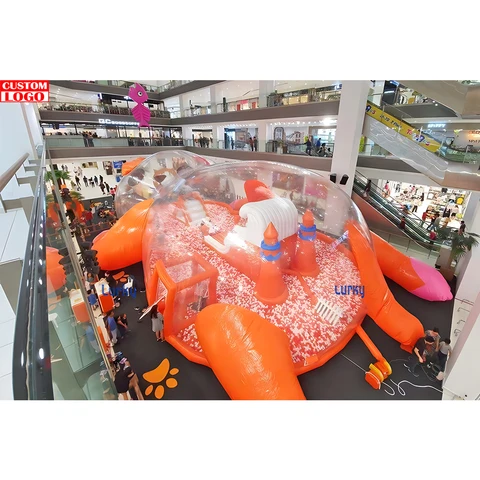 Buy Cute Rabbit Island Inflatable Playground Rabbit Bubble Cartoon ...