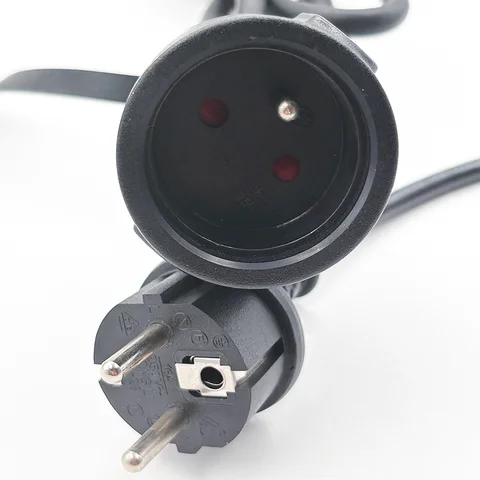 Buy Eu Wiring Plug Vde Mark Waterproof European Male To Female Direct ...