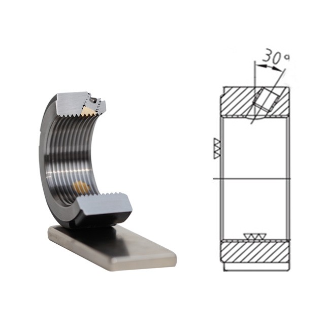 Buy F-m28*1.5p F-type Precision Locking Round Nut And Bearing Screw Rod ...