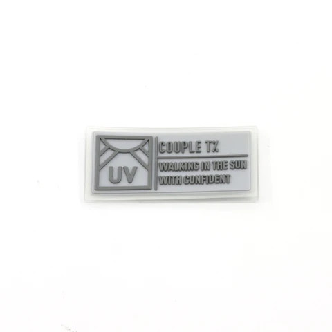 Buy Factory Custom Clothing Transparent Rubber Label 2d Raised Silicone ...
