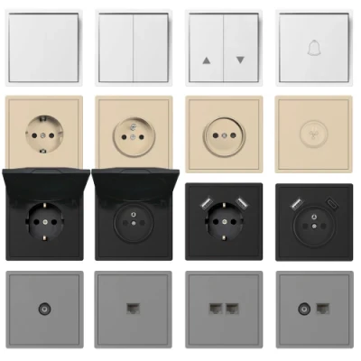 Buy Fiko European Standard Wall Switches And Sockets With Usb/type-c ...