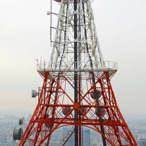 Buy Four-leg Steel Gsm Lte Cellular Communication Bts Antenna Tower ...