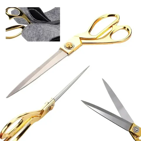 Buy Gold Color Coated Tailor Scissors Stainless Steel Sewing Tailor ...