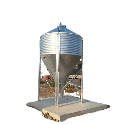 Buy Grain Silos 3-43 Ton Galvanized Steel Feeding Silos For Poultry ...