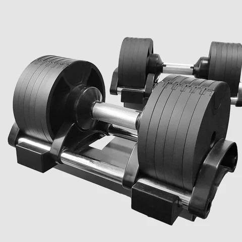 Buy Gym Adjustable Dumbbell System 40kg 32kg 20kg Free Weights Round ...