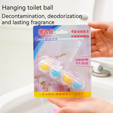 Buy Hanging Fragrant Toilet Cleaner Automatic Cleaning Ball Toilet ...