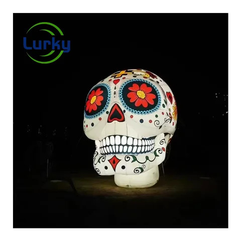 Buy Hot Customized Halloween Skull Model Inflatable Giant Skull With ...