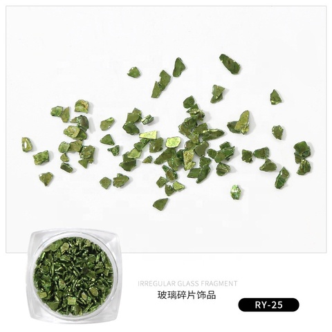 Buy Irregular Glass Sheet Special-shaped Flat Bottom Small Fragments ...