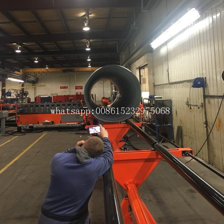 Buy Metal Culvert Pipe Making Machine Corrugated Steel Pipe Machine ...