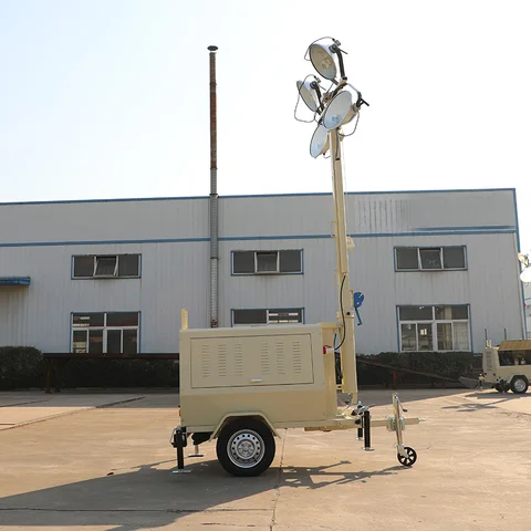 Buy Mobile Light Tower 9m Led Diesel Engine Solar Eco-friendly Mobile ...