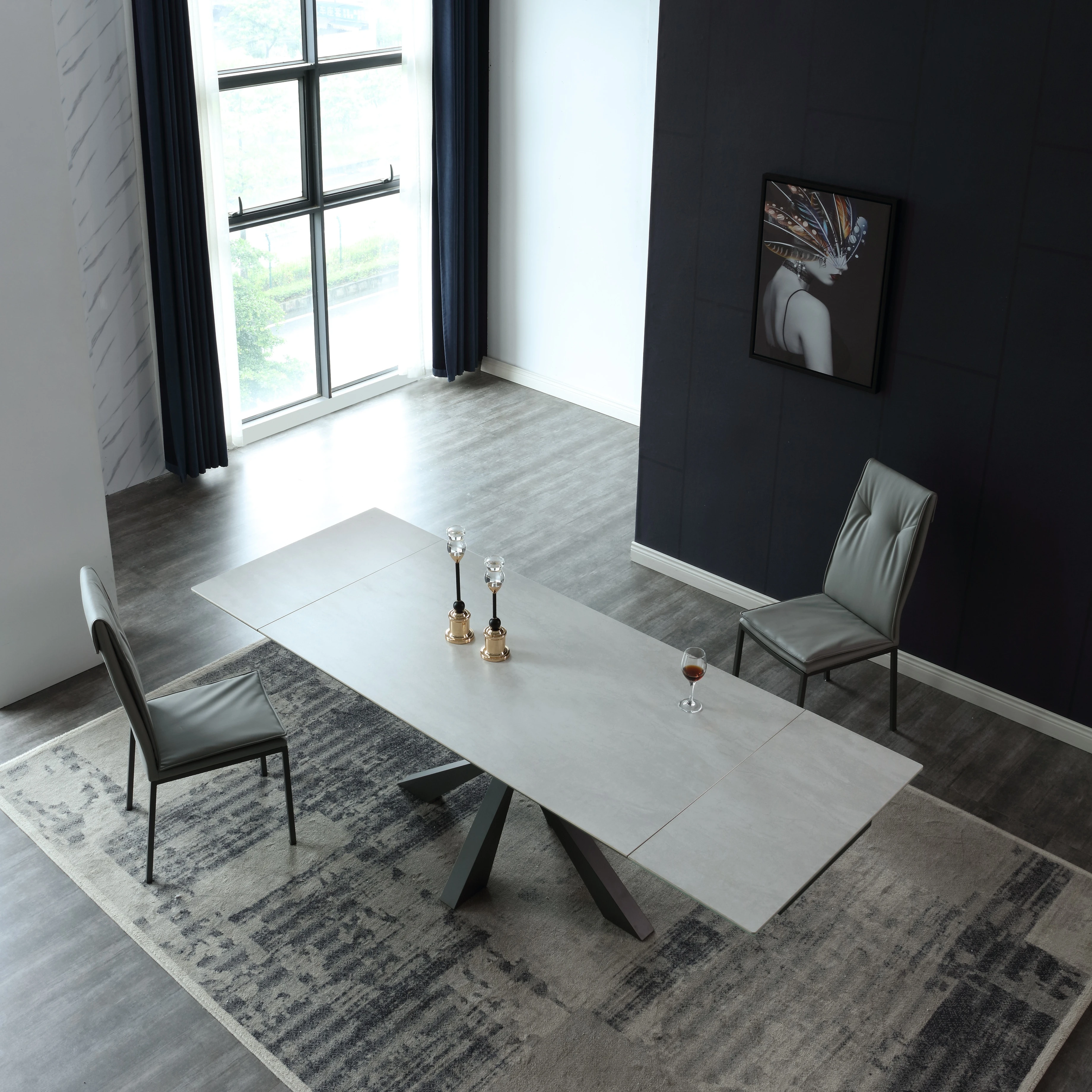 Buy Modern Extendable Ceramic Dining Table from Foshan Carberry ...
