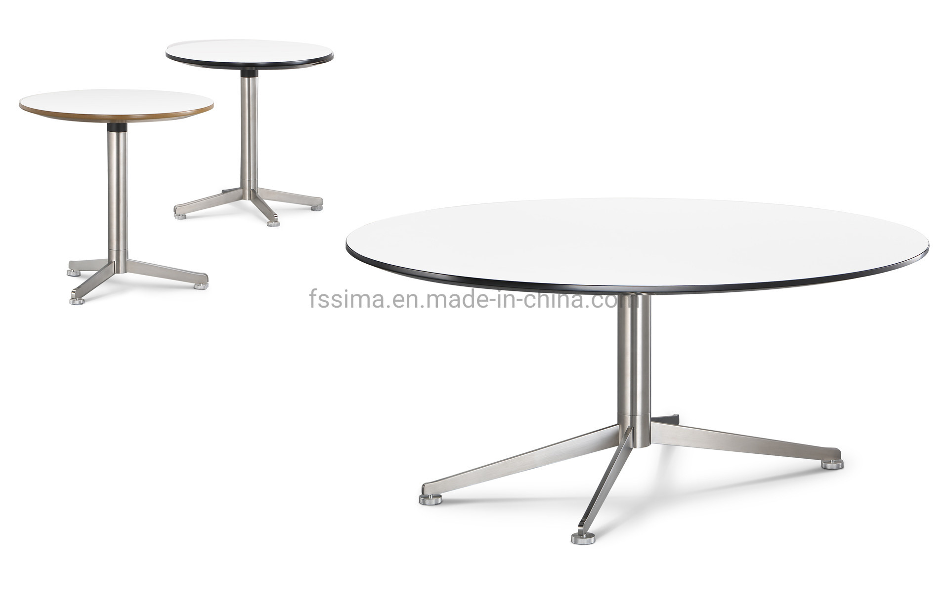 Buy Modern Round Glass Top Coffee Side Table from Foshan Sima Furniture ...