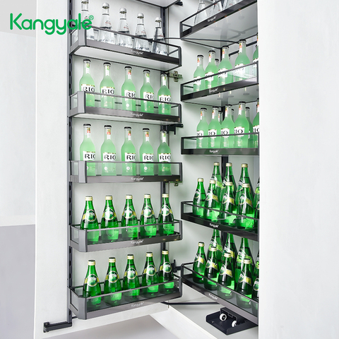 Buy Modern Style Kitchen Cabinet Storage Tall Unit Basket Wine Drinks ...