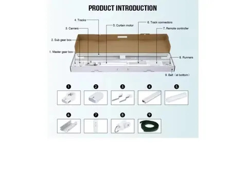 Buy Motor Controlled Remote Electric Track System With Adjustable ...